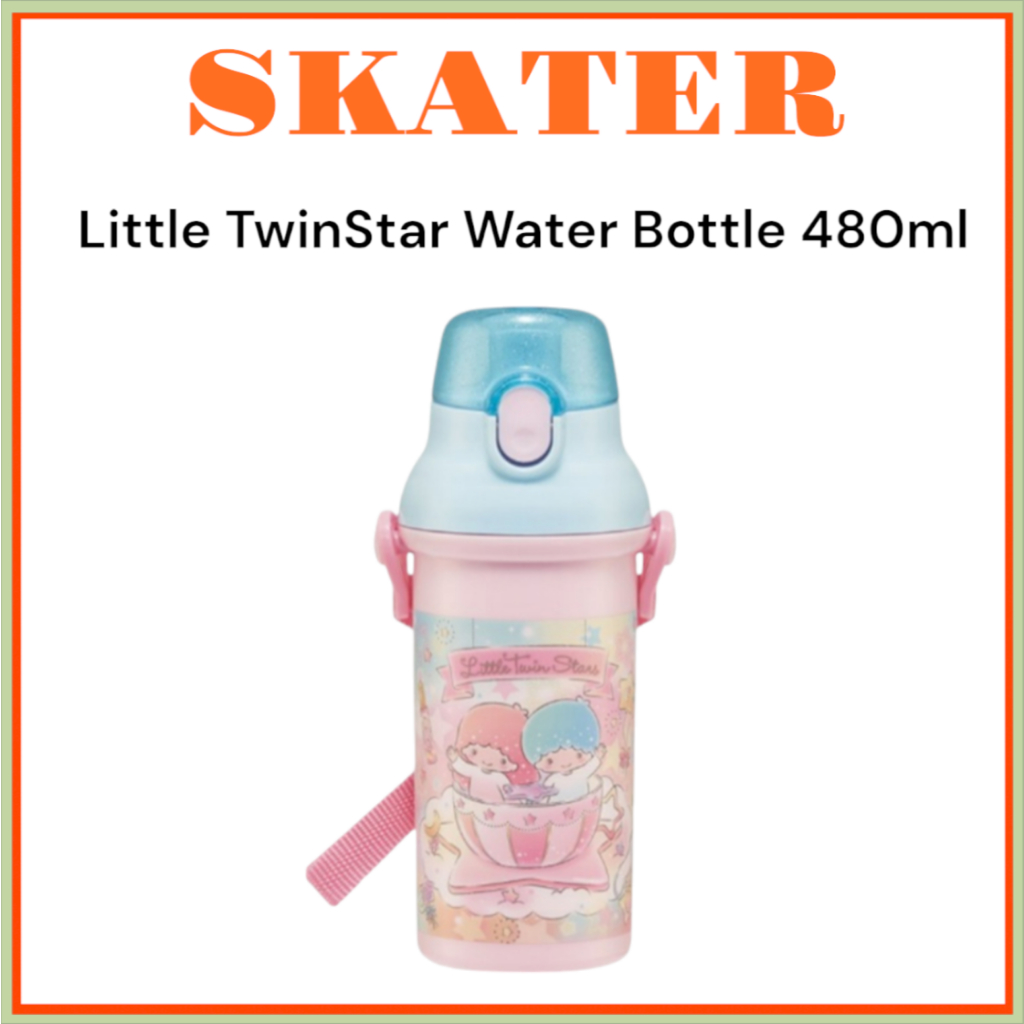 [SKATER] 小雙星遊樂園一鍵式肩帶水壺 480ml PSB5SANAG | 蝦皮購物