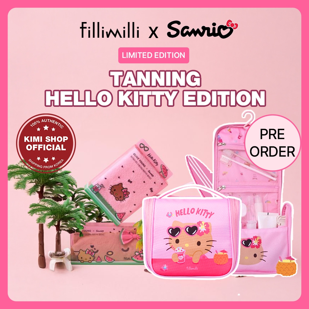 [FILLIMILLI x Tanning Hello Kitty 限量版] 旅行包(旅行袋/手塔/睡眠眼罩) | 蝦皮購物