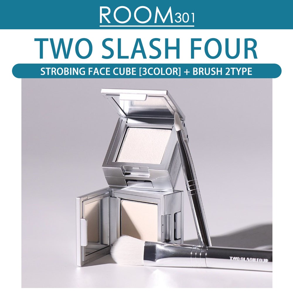 [TWO SLASH FOUR] Strobing Face Cube Highlighter + Brush Set | 蝦皮購物
