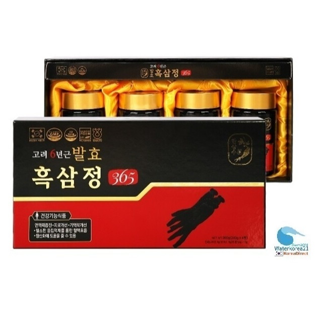 韓國 高麗6年根黑蔘精 365 240g x 4瓶/2瓶 | 蝦皮購物