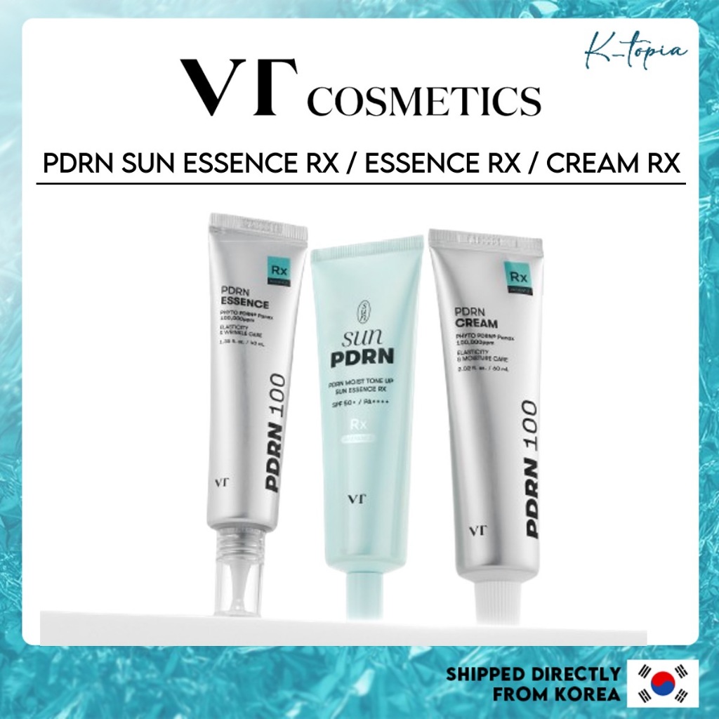 [VT COSMETICS] PDRN RX Line 精華 40ml, 乳霜 60ml, 水潤提亮防曬精華 60ml | 蝦皮購物