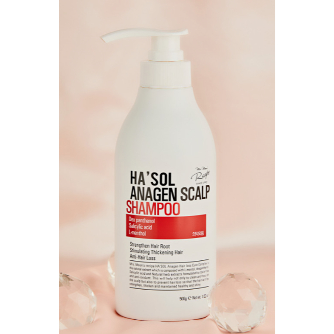 [HA'SOL] Anagen scalp shampoo 500g/脫髮症狀緩解細發護理脫髮洗髮水死皮乾性油性頭皮暈脫 | 蝦皮購物