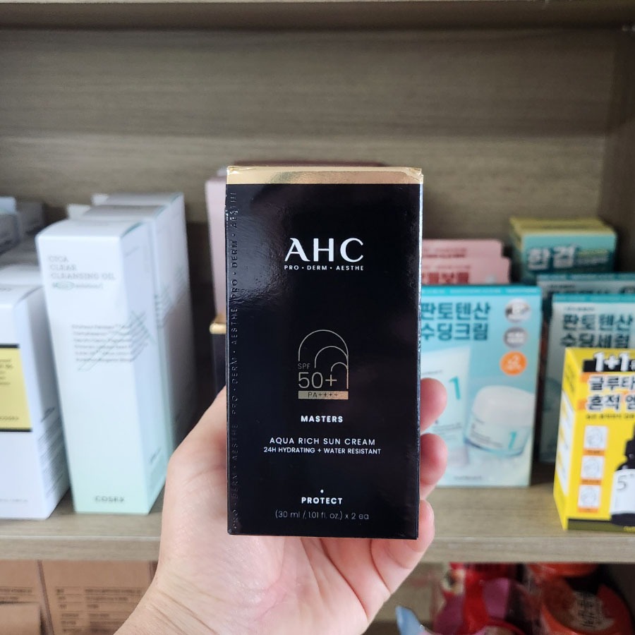 [30ml X 2 EA] [AHC] Masters Aqua Rich 防曬霜 SPF50+ / PA++++,韓國 | 蝦皮購物