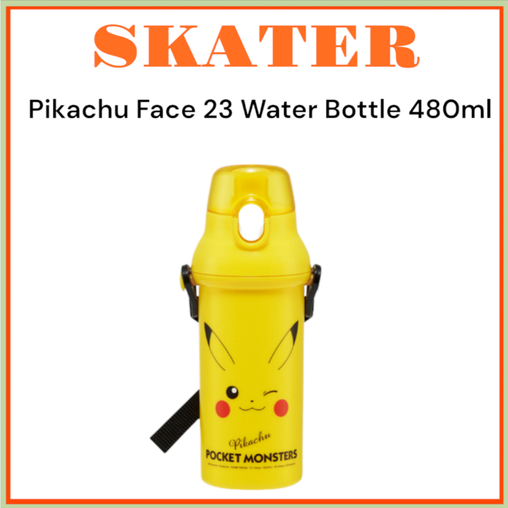 [SKATER] 皮卡丘臉 23 水瓶 480ml PSB5SANAG PocketMonster | 蝦皮購物