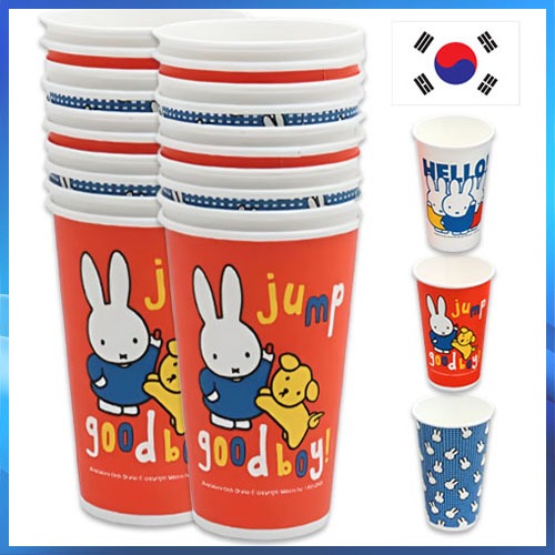 Miffy Character Design 一次性紙杯 480ml (10pieces x 2ea) 廚具派對用品餐具 | 蝦皮購物