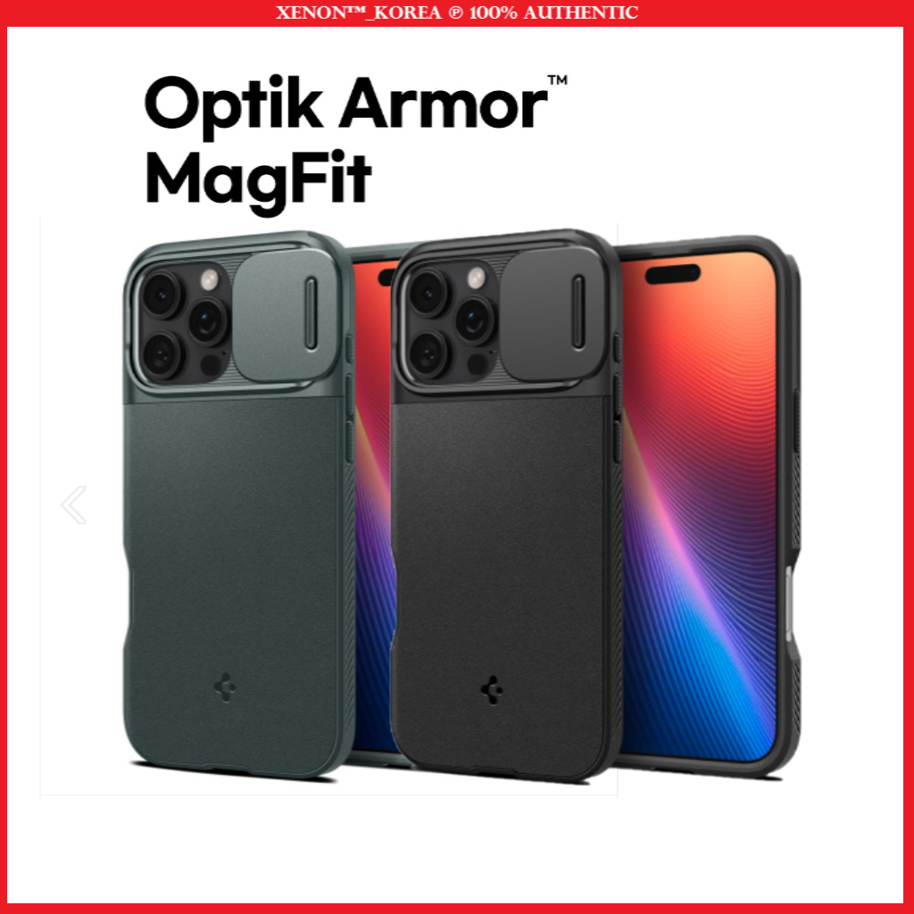 SPIGEN Optik Armor Magfit Case for iPhone 16 Series | 蝦皮購物