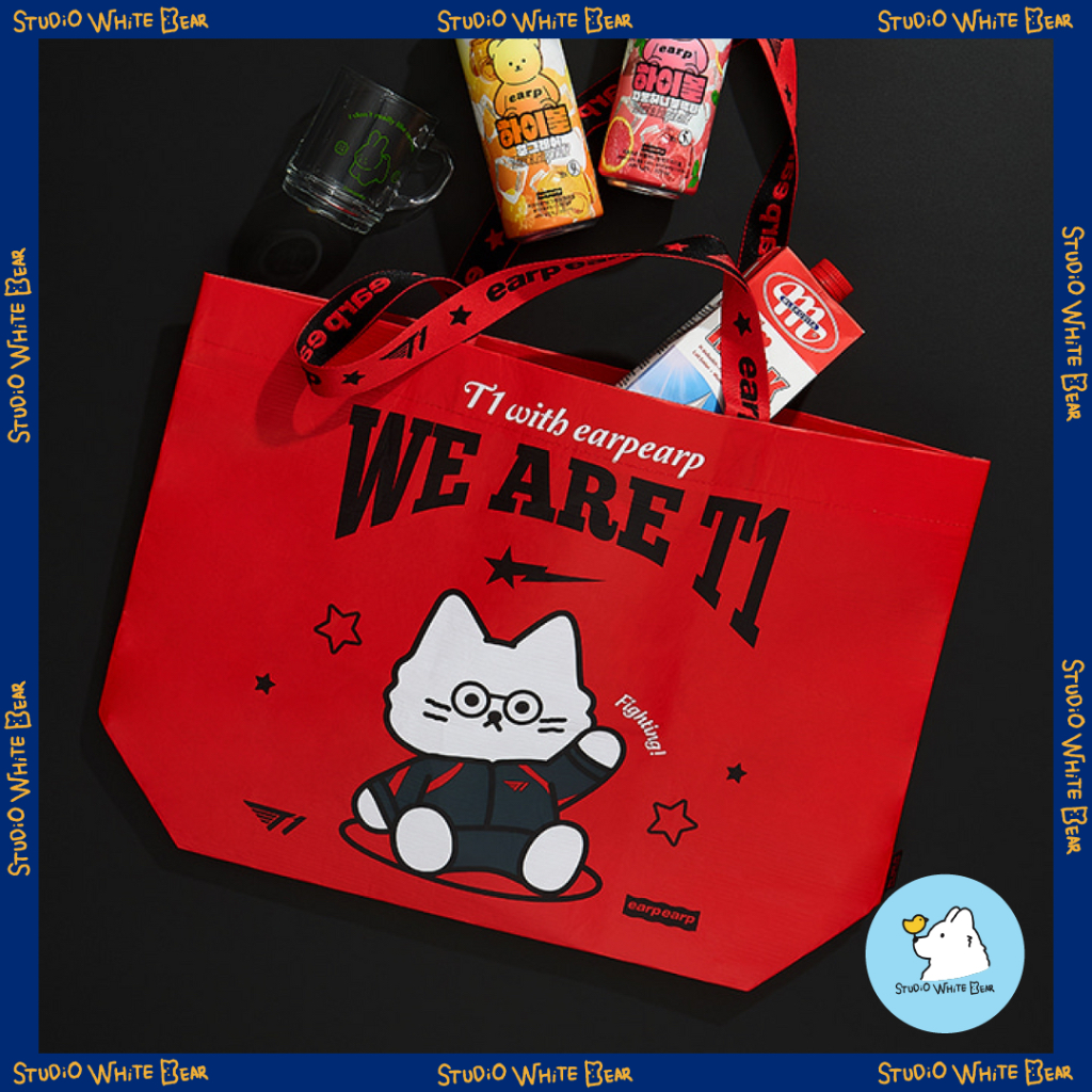 ⭐限量商品⭐ [EARPEARP X T1] 可重複使用的購物袋 - Chichi Red (M) | 蝦皮購物