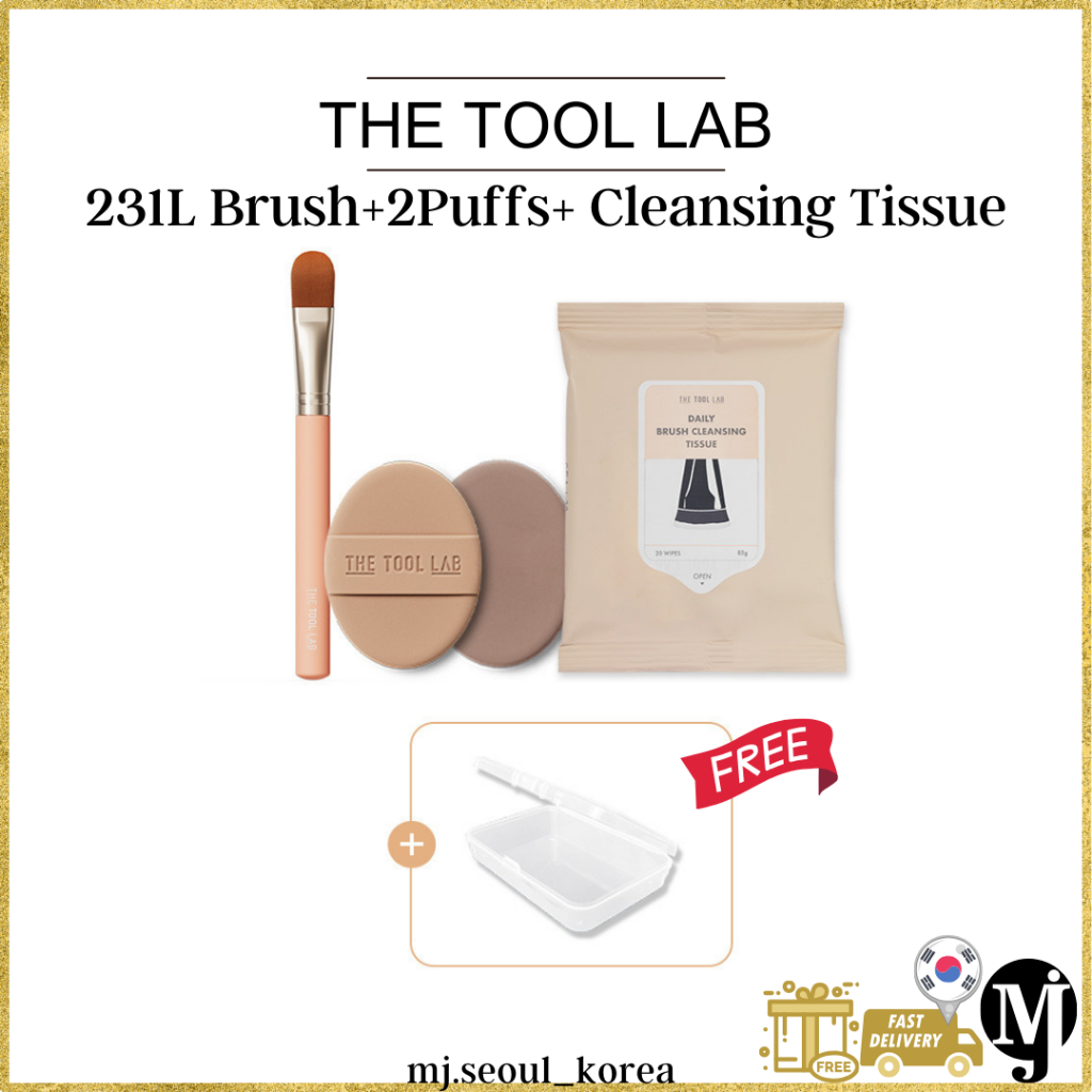 The Tool Lab 231L Foundation Brush 2Puff Brush Cleansing Ti | 蝦皮購物
