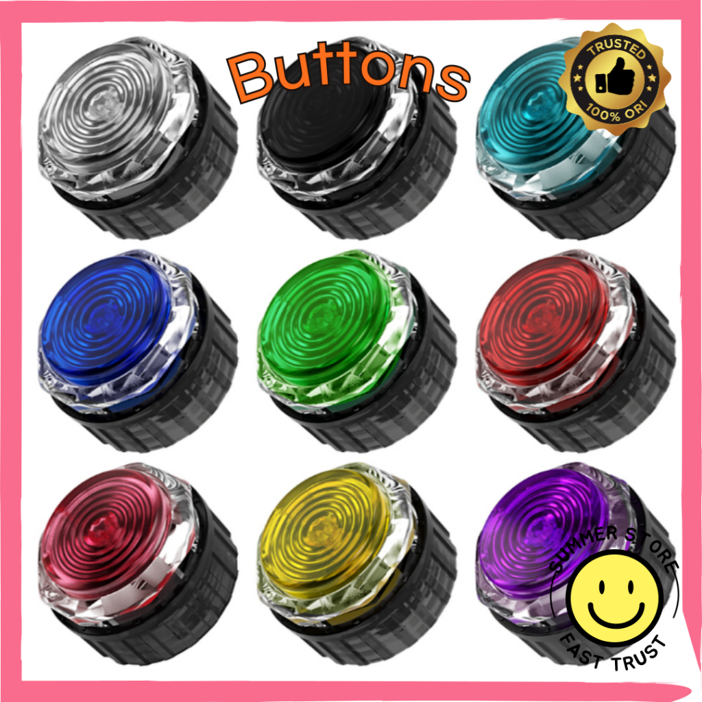 Gamerfinger Buttons HBFS-24/ 30-G3 透明螺絲 (24/ 30mm) Tekken Ar | 蝦皮購物