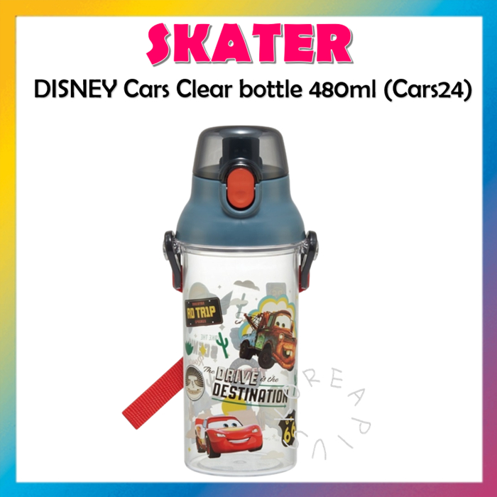 迪士尼 [SKATER] Disney Cars 透明瓶 480ml (Cars24) 洗碗機安全塑料水瓶 PSB5TR | 蝦皮購物