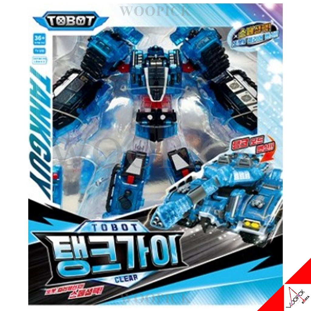 Tobot V 2024 TANK MAN Guy 變形金剛機器人透明版限量無敵 | 蝦皮購物