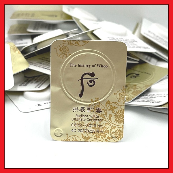Whoo Radiant White Ultimate Corrector 0.5ml x 15ea,0.5ml x 3 | 蝦皮購物