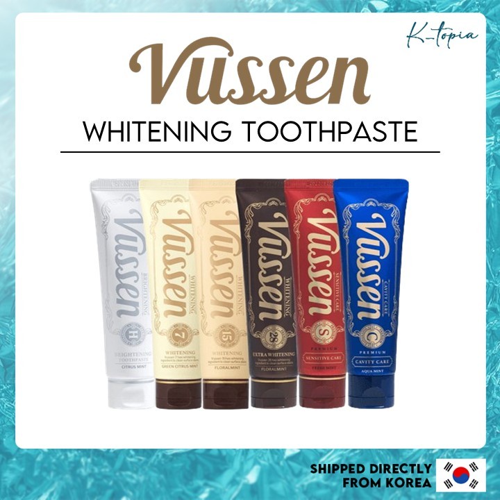 [VUSSEN] 韓國美白高級牙膏(6款) | 蝦皮購物