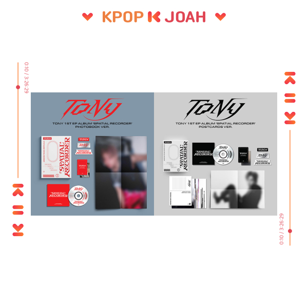 TONY [SPATIAL RECORDER] 1ST EP ALBUM (29th Jul.2024) | 蝦皮購物