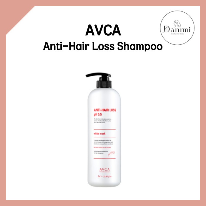 [AVCA] 防脫髮洗髮水白麝香 1000ml | 蝦皮購物