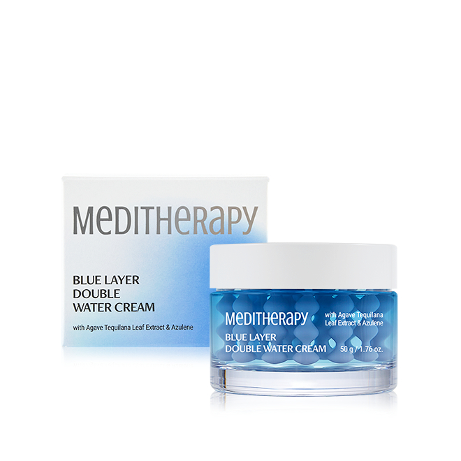 【韓國品牌授權】MEDITHERAPY 藍色雙層補水保濕霜 50g | 蝦皮購物