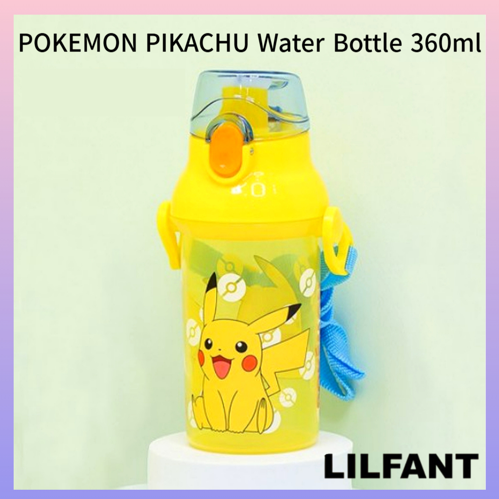 [LILFANT] Pokemon 皮卡丘一鍵式肩帶迷你水壺 (360ml) / [韓國發貨] | 蝦皮購物