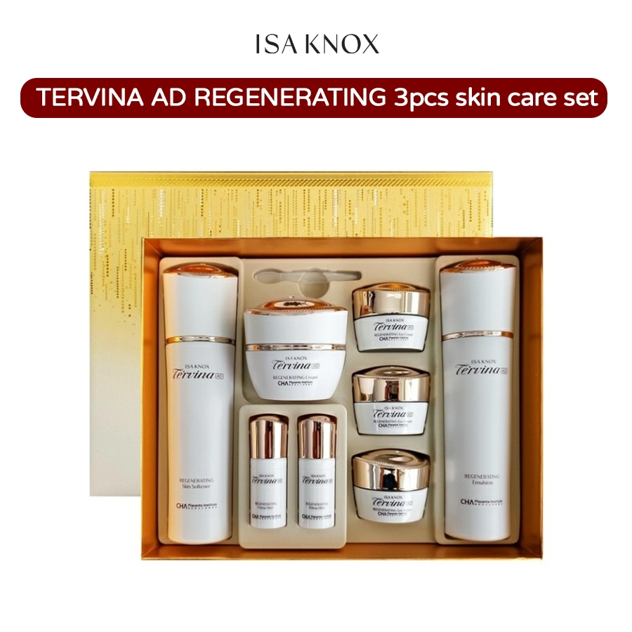 [ISA Knox] TERVINA 高級再生護膚 3 件套 / 皮膚柔軟劑 + 棱鏡 Elixir + 乳液 + 眼霜 | 蝦皮購物