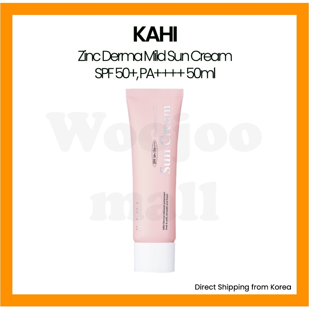 [KAHI] Zinc Derma 溫和防曬霜 SPF 50+, PA++++ 50ml | 蝦皮購物