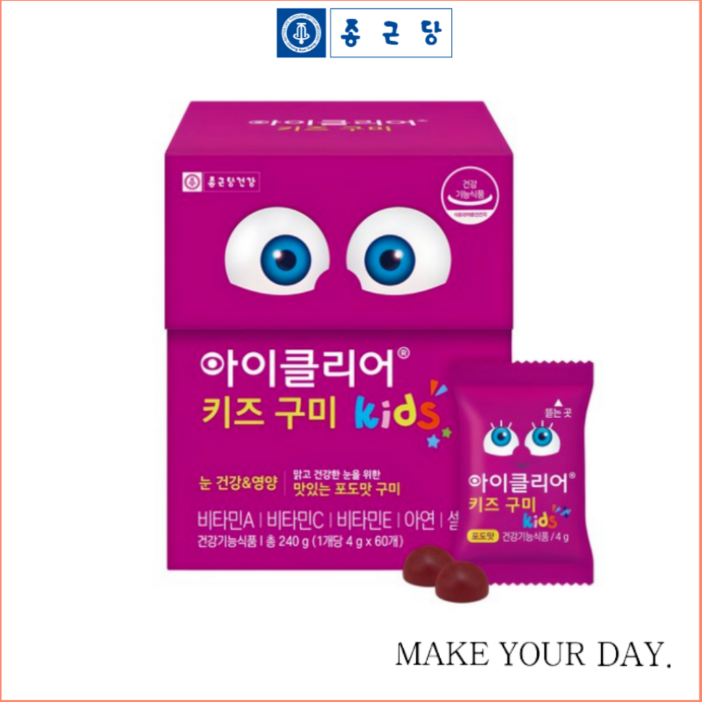 [Chong Kun Dang] 鍾根堂 Eye Clear Kids 葉黃素軟糖 給孩子們的 | 蝦皮購物