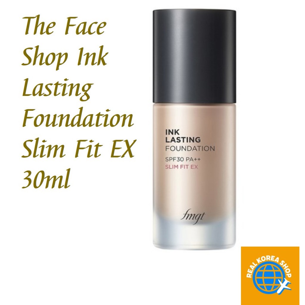 [The Face Shop] Ink Lasting Foundation Slim Fit EX 30ml | 蝦皮購物