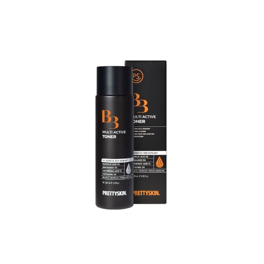 Prettyskin 維生素 B3 多活性面部爽膚水含煙酰胺、扁桃酸,用於皮膚質地改善和保濕 205ml | 蝦皮購物
