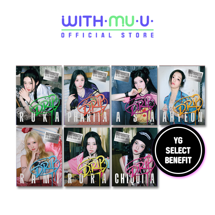 BABYMONSTER - 第1張 正規專輯 [DRIP] YG TAG版 (YG SELECT 特典) | 蝦皮購物