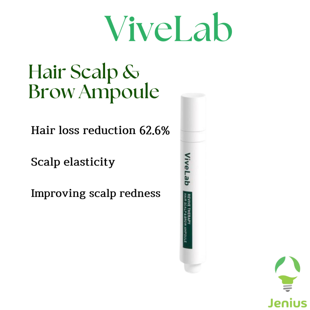 Vivelab Revive Therapy Hair 頭皮和眉毛安瓿 4 週解決方案 15ml | 蝦皮購物