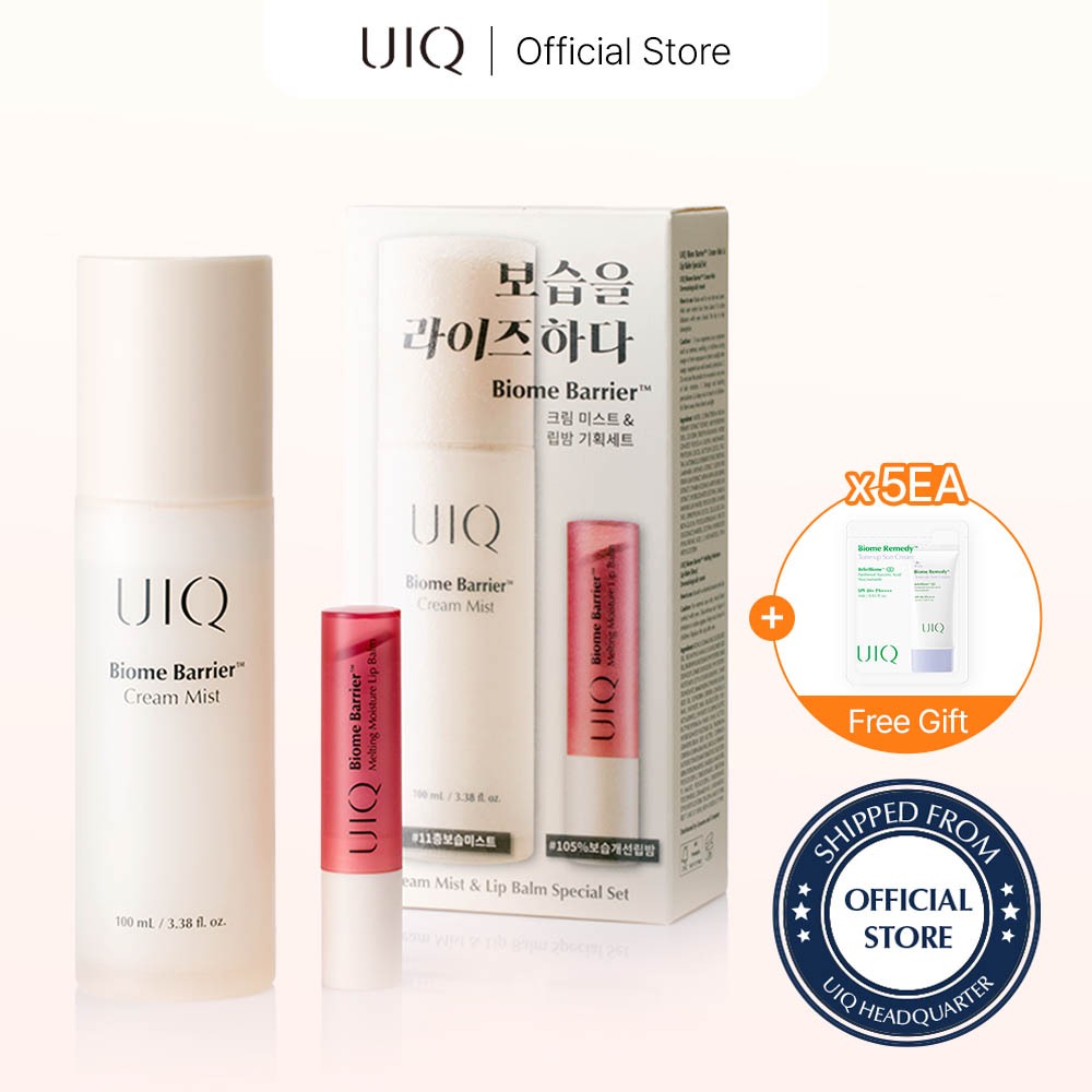 [UIQ 官方] Biome 屏障TM Cream Mist & Lip Balm 特別套裝 / UIQ X RIIZE | 蝦皮購物
