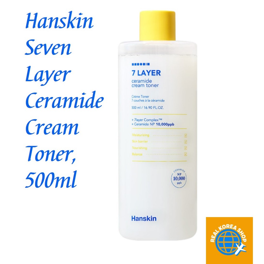 [Hanskin] Seven Layer Ceramide Cream Toner 500ml | 蝦皮購物