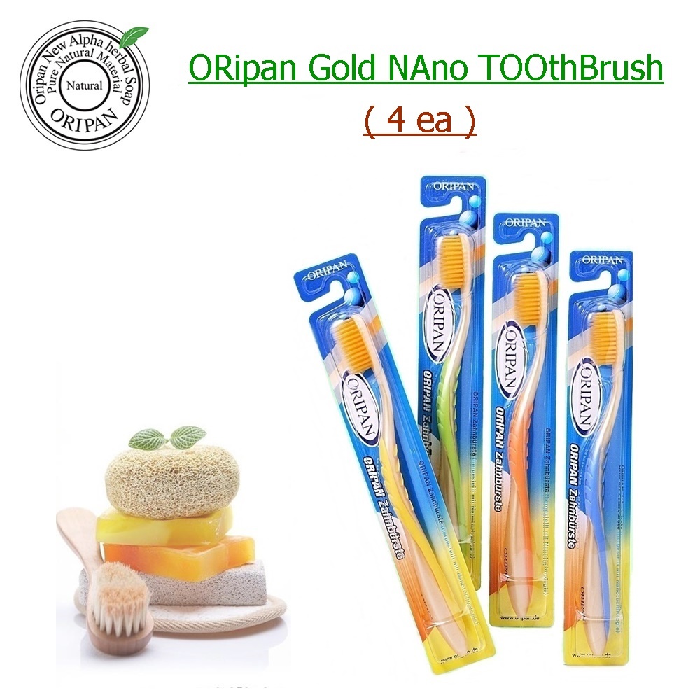 ORIPAN GOLD NANO 牙刷 (4ea) / GOLD, soft, soft 牙刷, 按摩, 牙科診所 | 蝦皮購物