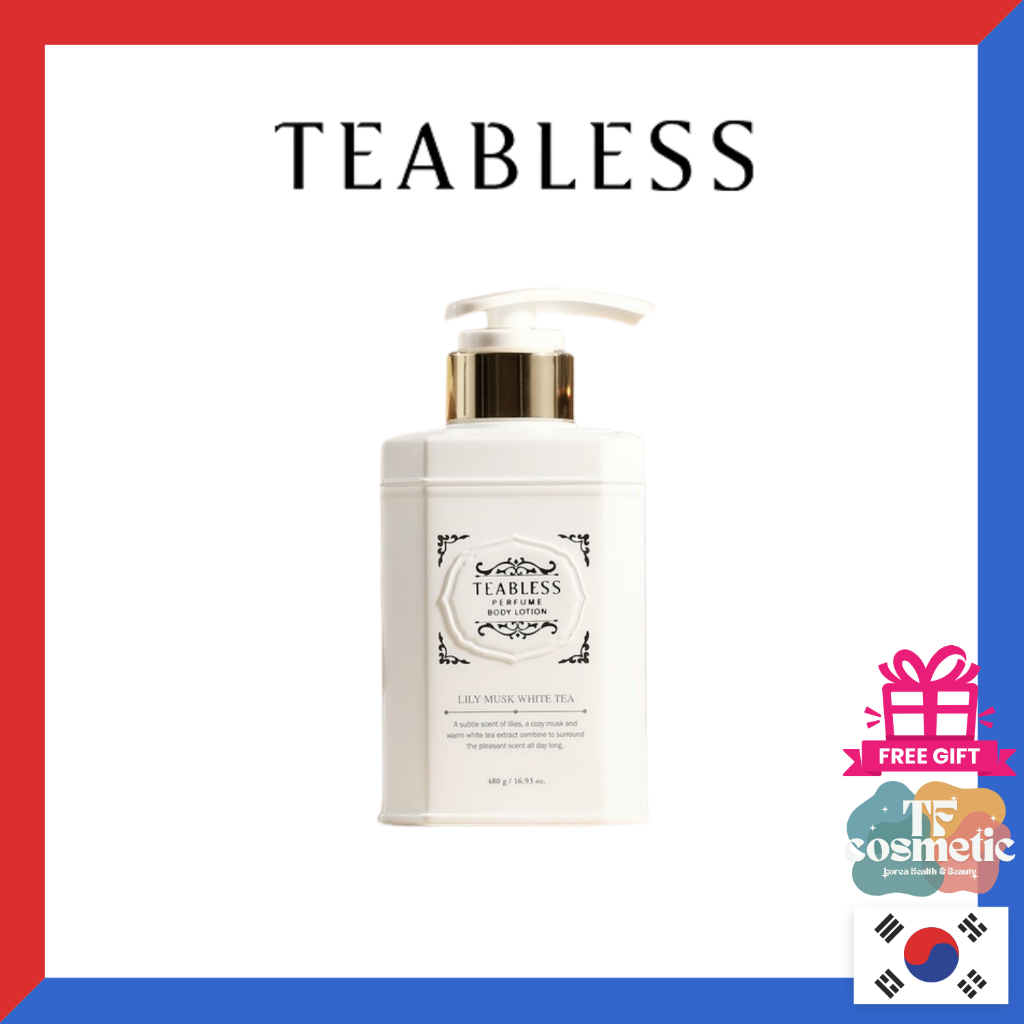 [TEABLESS] 百合麝香白茶香氛身體乳 (480g x 1入) / [來自韓國] | 蝦皮購物