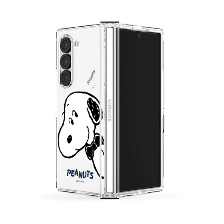 Peanuts Snoopy and Friends - 透明鉸鏈蓋硬殼,適用於 galaxy z fold 6 5 4 | 蝦皮購物