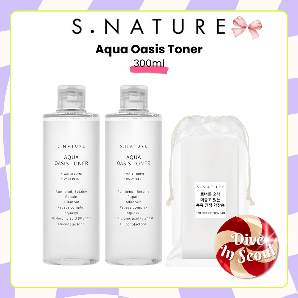 [S.NATURE] S NATURE Aqua Oasis Toner – 300ml | 蝦皮購物