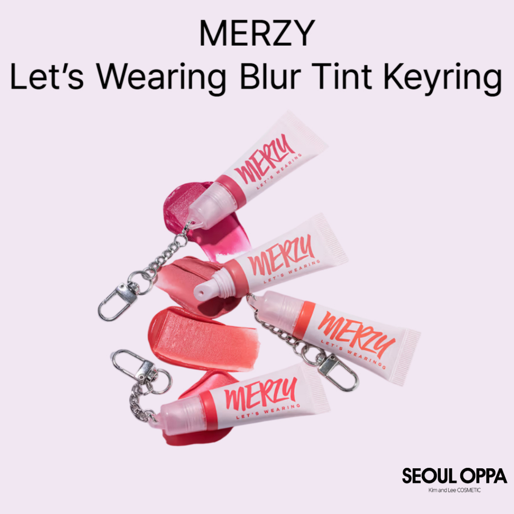 [MERZY] Let's Wearing Blur Tint Keyring 6g – 帶鑰匙扣的柔軟啞光唇彩(4 色 | 蝦皮購物