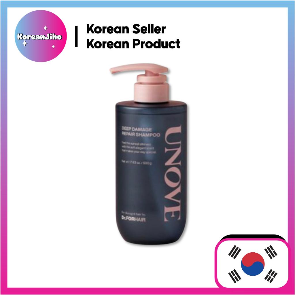 UNOVE 洗髮水 500ml 1ea (無盒) | 深層損傷修復、蛋白質、護髮、保濕、滋養、抗毛躁、頭皮護理、絲油、沙 | 蝦皮購物