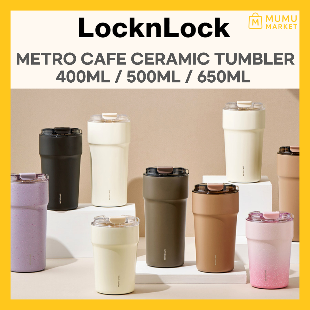 [來自韓國] LocknLock Metro Cafe 陶瓷杯 – 400ml / 500ml / 650ml – 咖啡 | 蝦皮購物