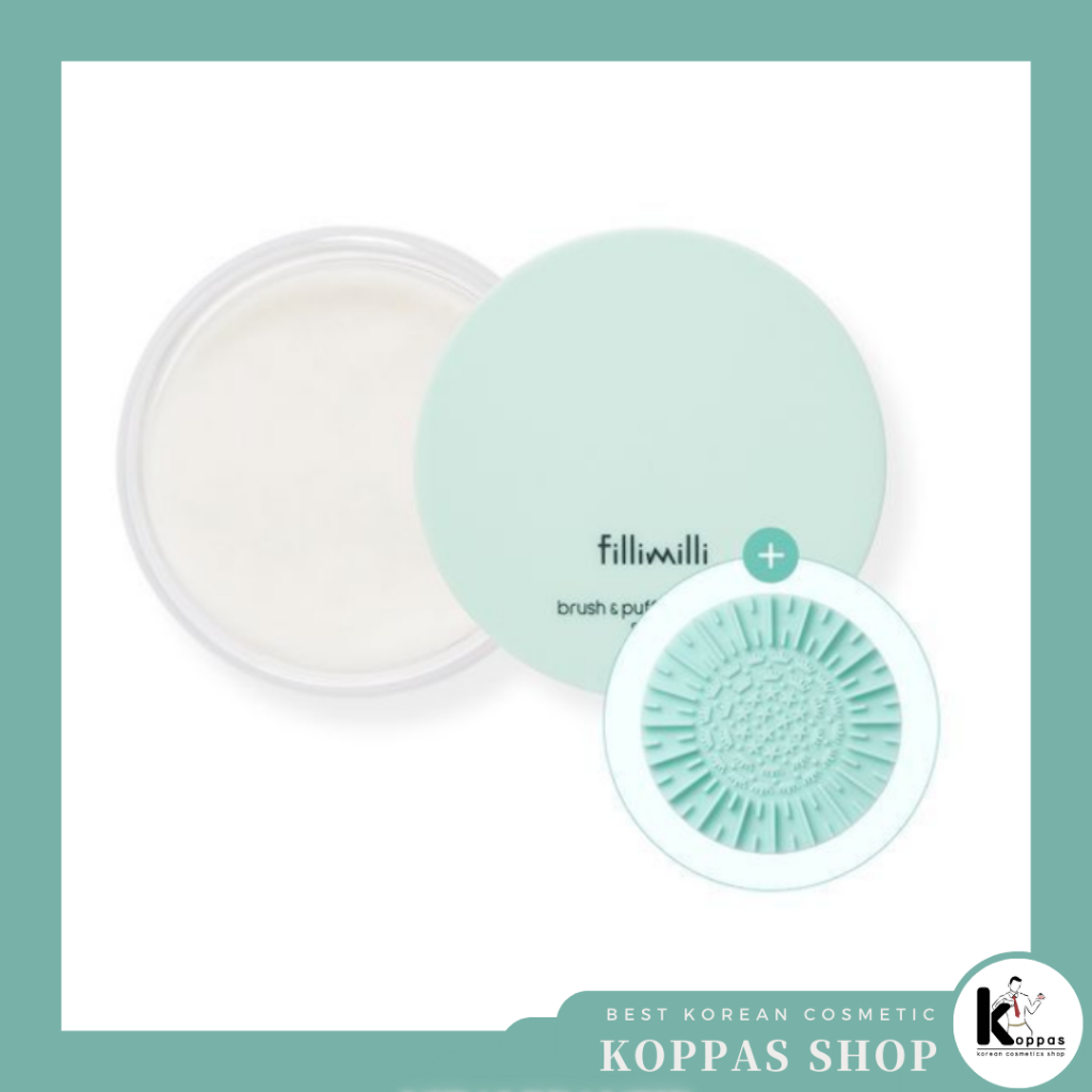 新的! [FILLIMILLI] 刷子和粉撲潔面皂(+潔面墊) Brush & Puff Cleansing Soap | 蝦皮購物