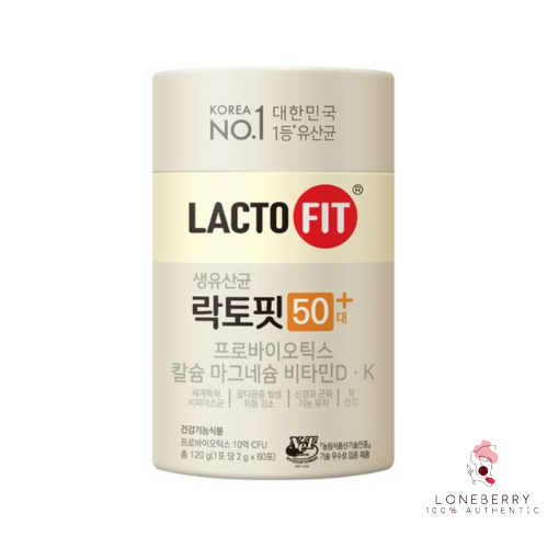 LACTO FIT 50歲以上專用益生菌 60包｜補鈣 維D 維K 維持腸道健康 | 蝦皮購物