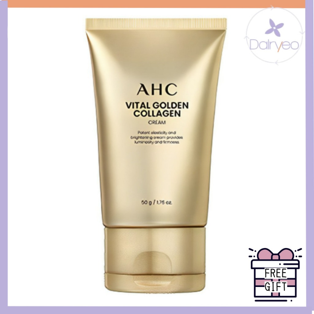 Ahc Vital Golden Collagen Cream,50g,1 片韓國化妝品膠原蛋白保濕保濕彈力煥發泛醇神經 | 蝦皮購物