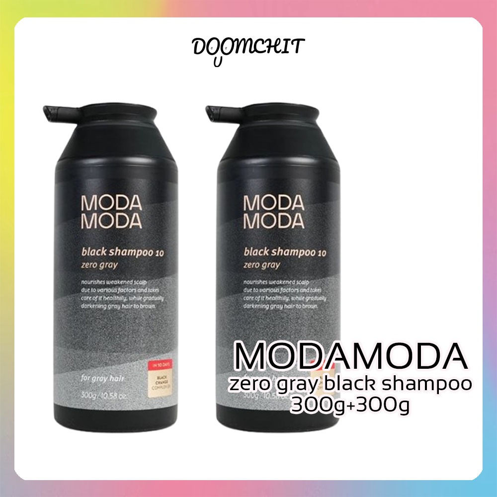 [MODAMODA] Zero Gray Black 洗髮精 | 300g+300g | 護髮 | 抗白髮 | 黑髮 | 蝦皮購物