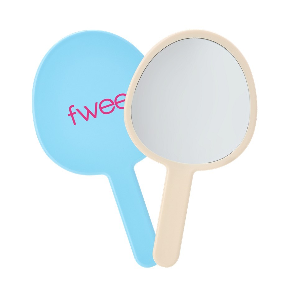 (GWP) fwee Pocket Mirror (象牙色/藍色) | 蝦皮購物