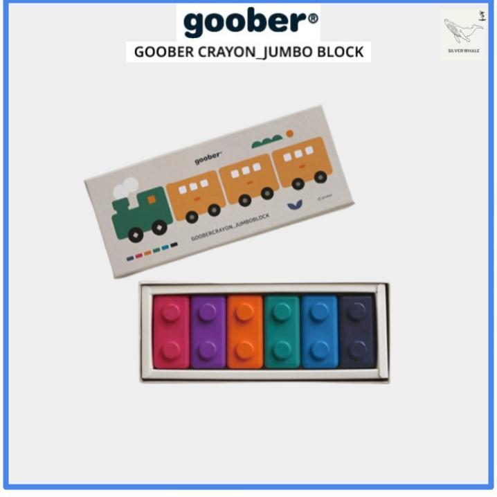Goober Crayon Jumbo Block – 6 張 + 著色紙,230g | 蝦皮購物