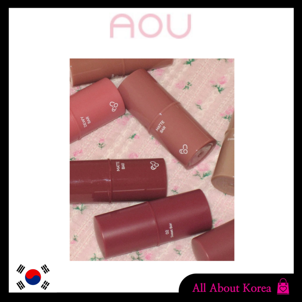 [AOU]Lip Stick Bar (Dewy Bar 4colors& Matte Bar 4colors) | 蝦皮購物