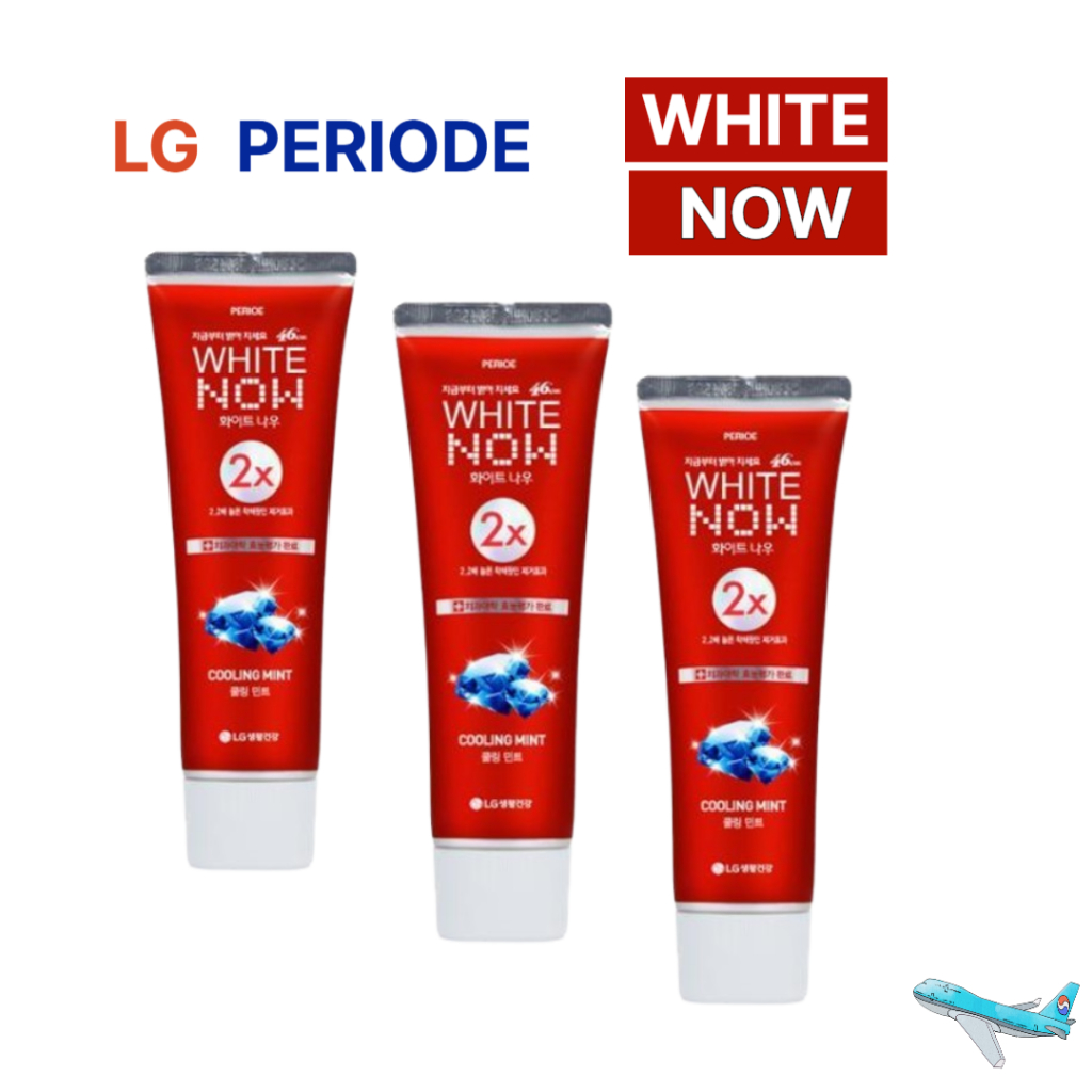 LG PERIDE White Now 薄荷牙膏 120g x 3入組 韓國製 口腔清新 防蛀護齒 | 蝦皮購物