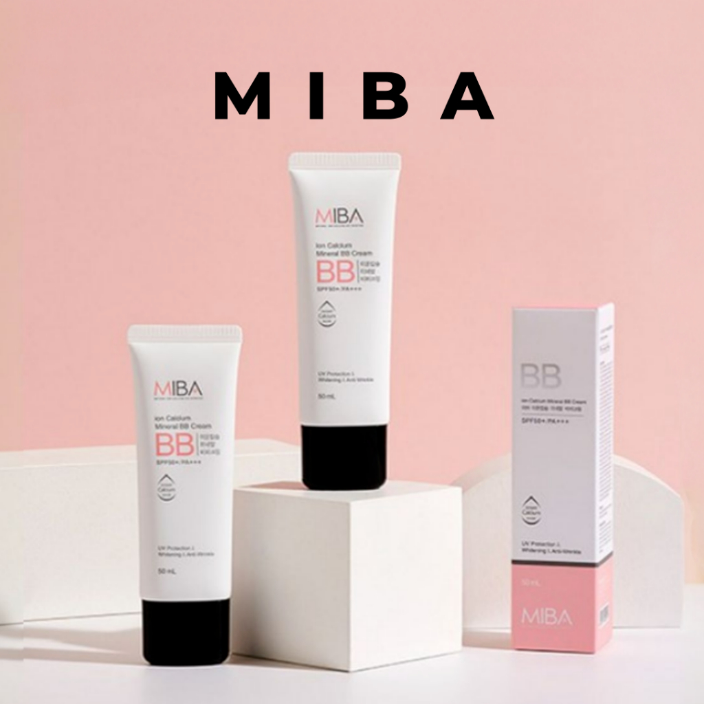 MIBA 離子鈣礦物質 BB 霜 SPF50+ PA+++ 50ml | 蝦皮購物