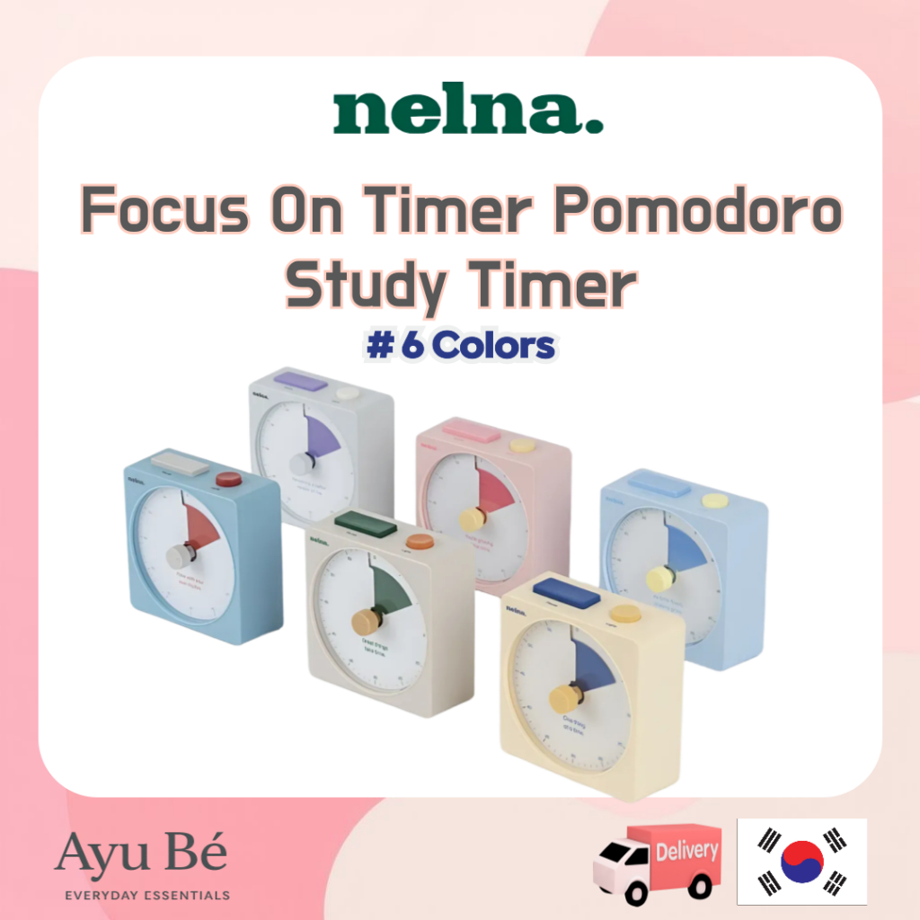 [NELNA] 專注於定時器 Pomodoro 學習定時器(6 色) | 蝦皮購物