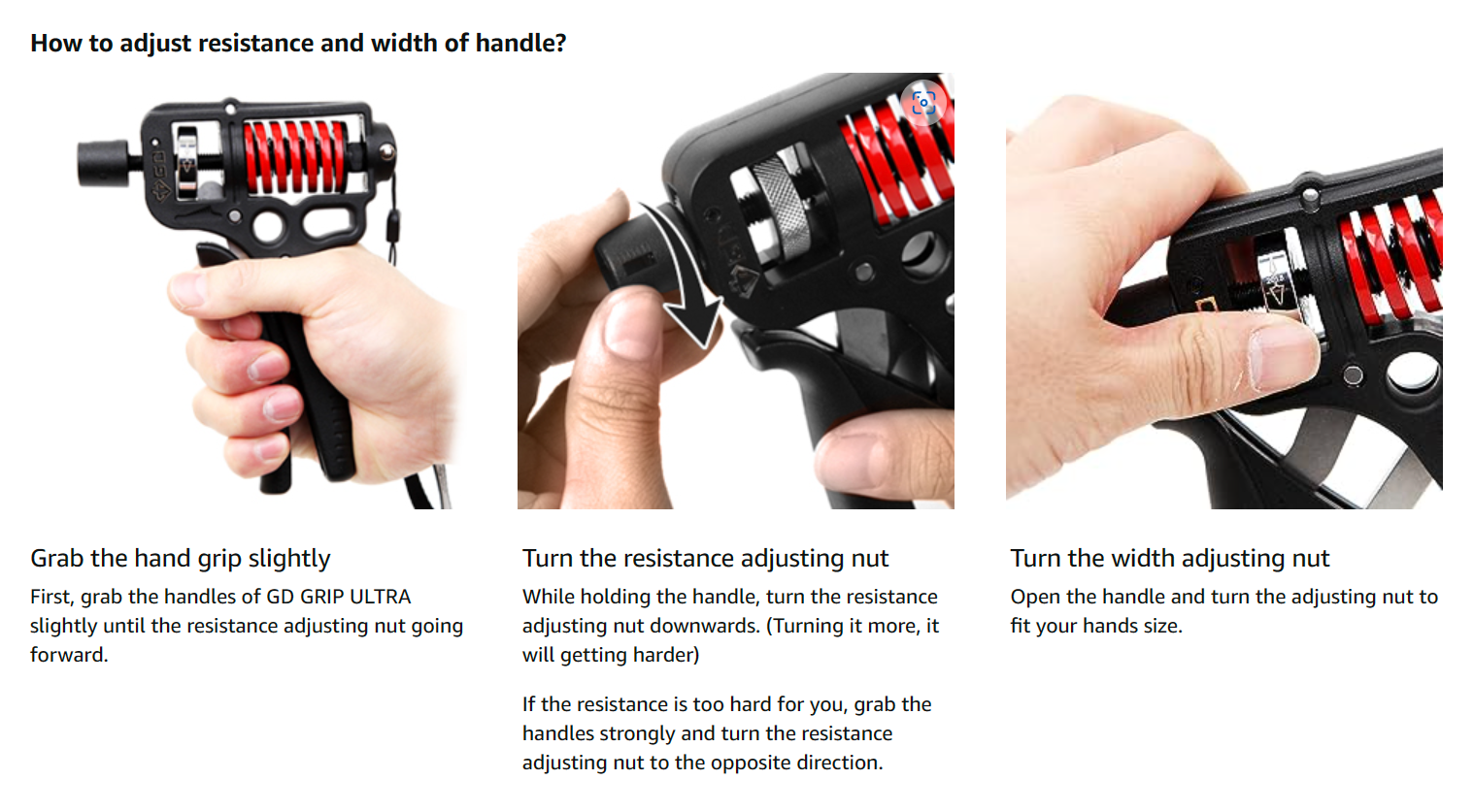 [GD] Iron Grip Ultra 70 (20~70kg) 手抓握器可調節力量訓練健身器材符合人體工程學的手柄輕 | 蝦皮購物