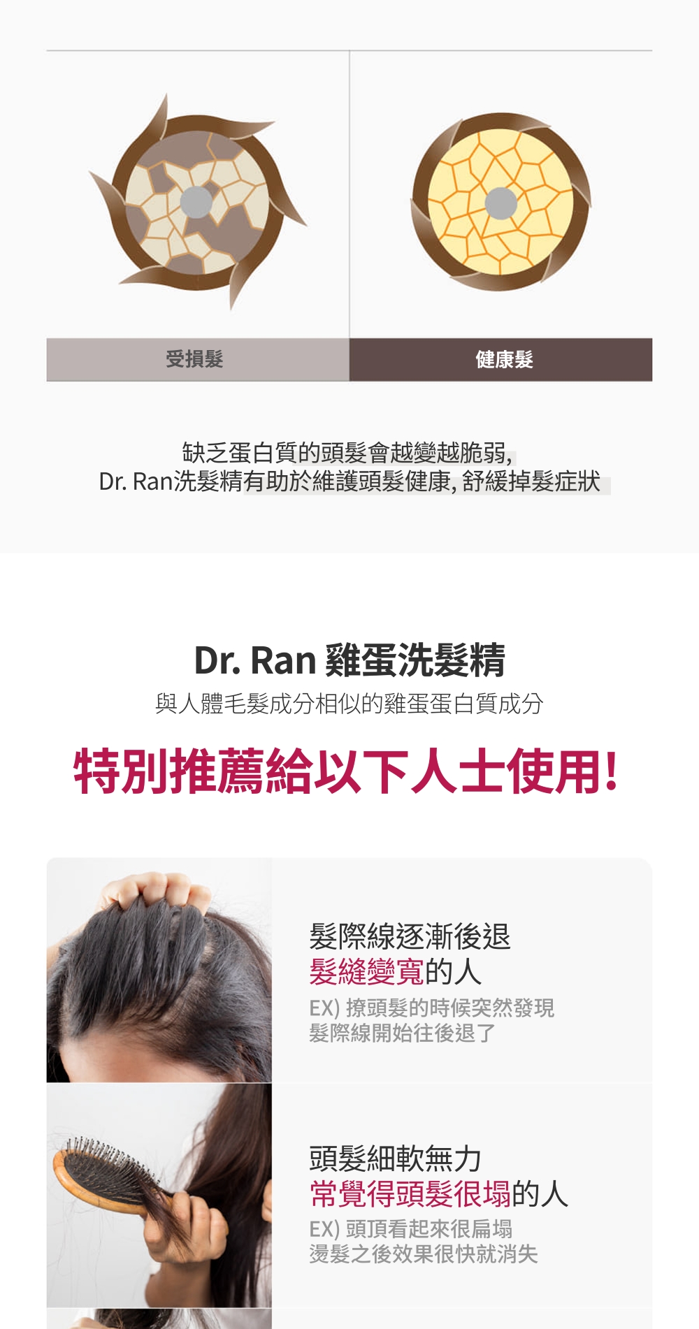 [H’ar 韓國官方] Dr. Ran 天然蛋白滋養洗髮精 500ml | 蝦皮購物