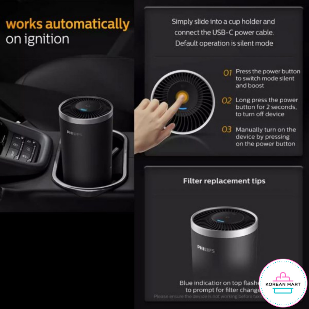 飛利浦 GoPure Style 3000 系列 S3601、S3602 汽車消毒空氣淨化器/正品兼容過濾器 SNF60 | 蝦皮購物